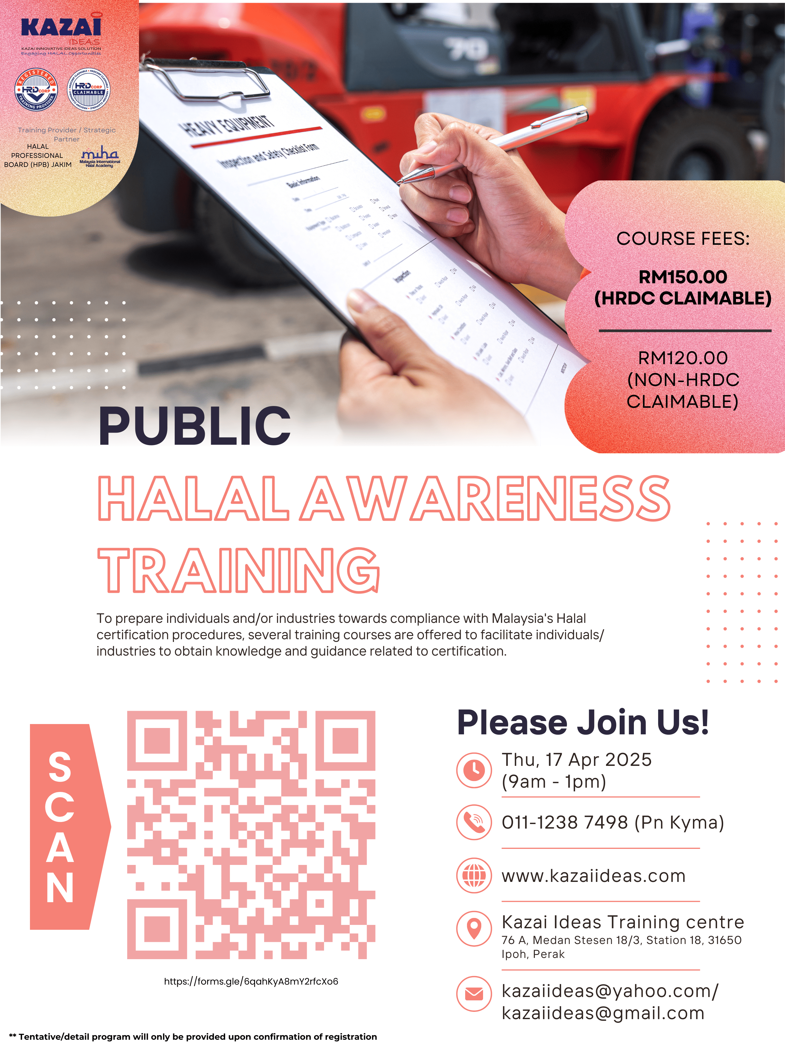 HALAL AWARENESS TRAINING (Public Training) | Kazai Ideas